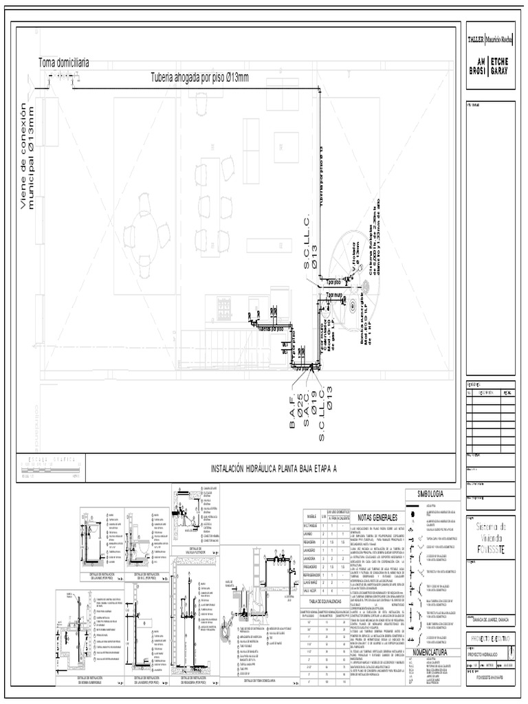 R-8 Prot. 2 Hidrosanitarios | PDF | Plomería | Gases