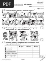 Test Diagnostyczny Z Języka Angielskiego - 4 Klasa | PDF