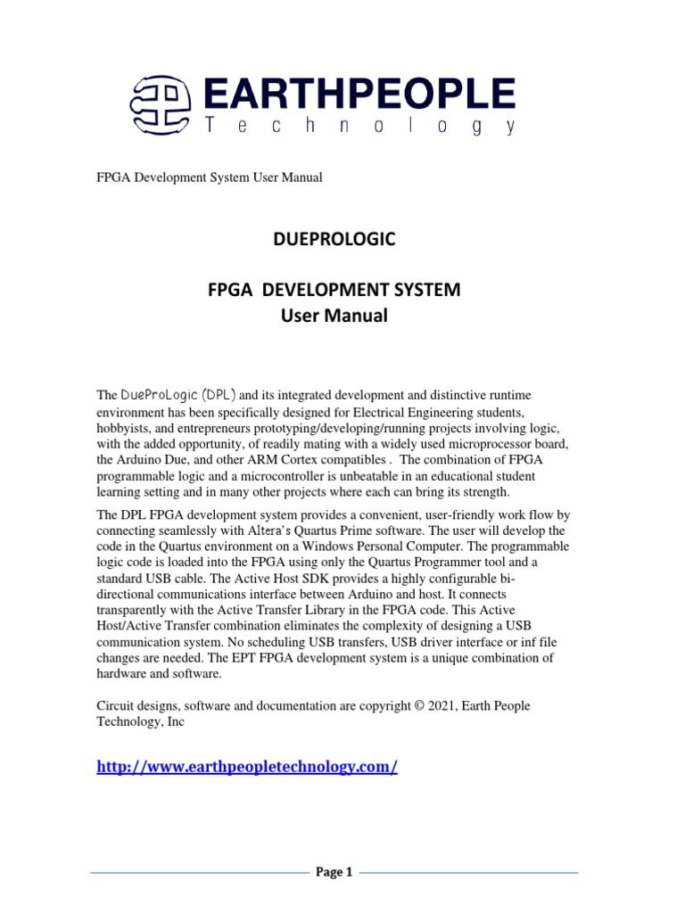 Dpl Fpga Dev Sys Um Pdf Hardware Description Language Field