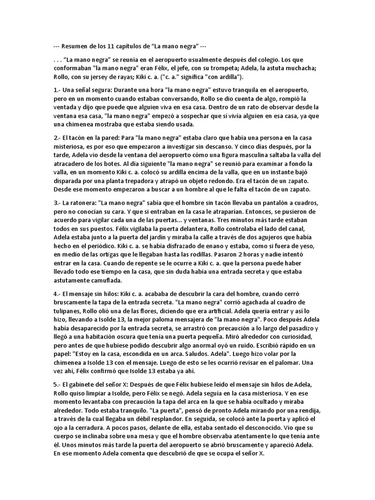 Las Aventuras de La Mano Negra | PDF