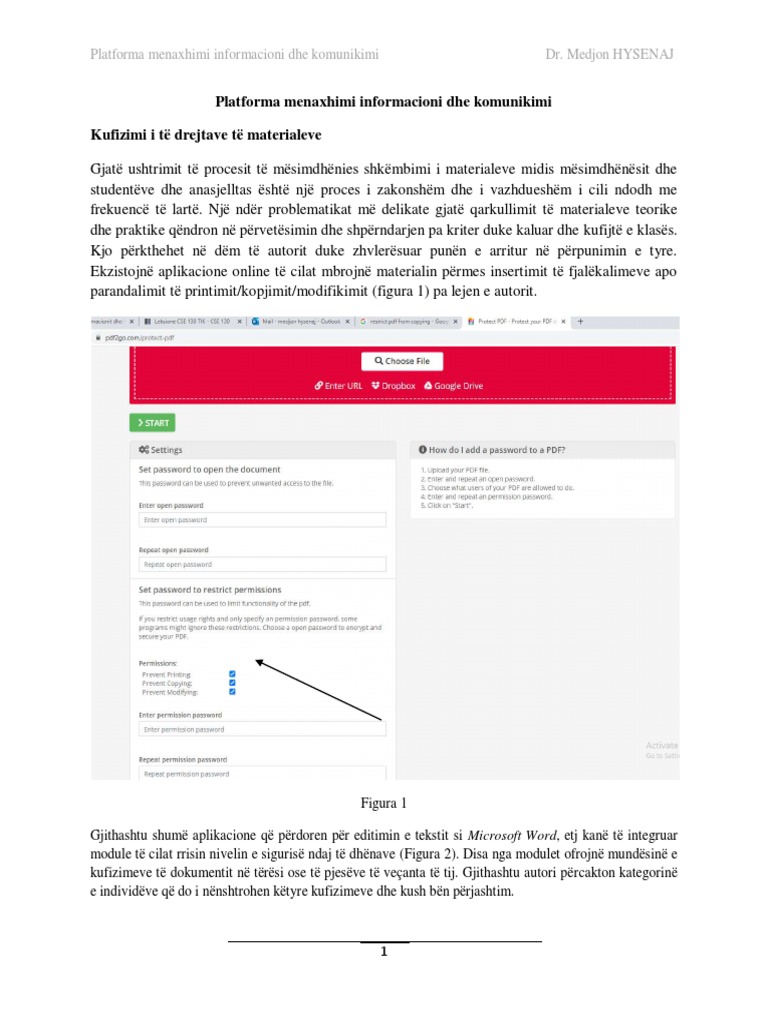 Platforma Menaxhimi Informacioni Dhe Komunikimi | PDF