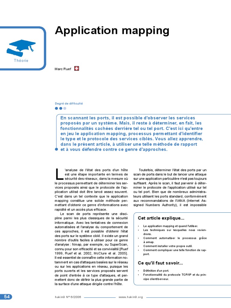 Application Mapping | Download Free PDF | Protocole de transfer de fichier | Protocole de ...