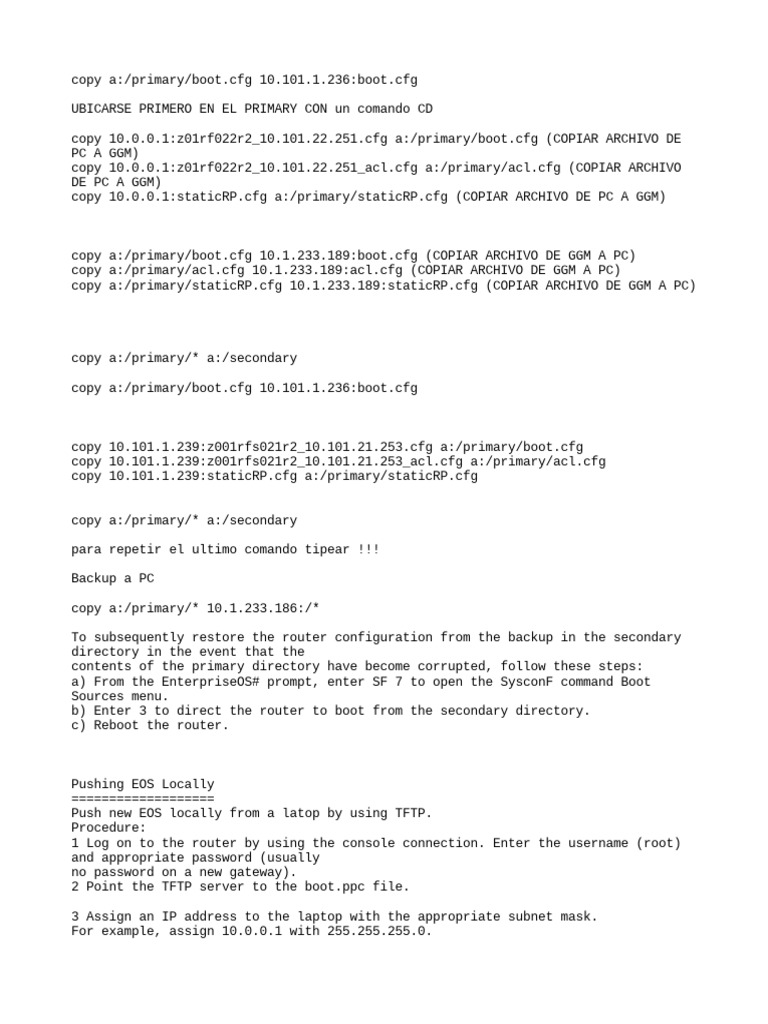 Comandos Routers | PDF | Computing | Internet