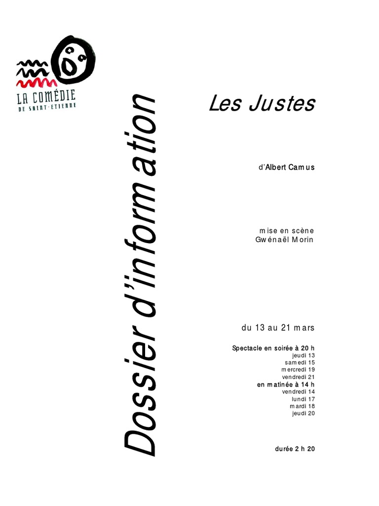 Les Justes : Camus et le Terrorisme | PDF | Théâtre | Albert Camus