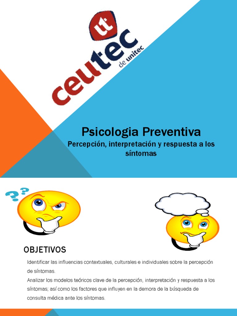 PPTS-Percepción Interpretación y Respuesta A Los Sintomas | PDF | Percepción | Dolor