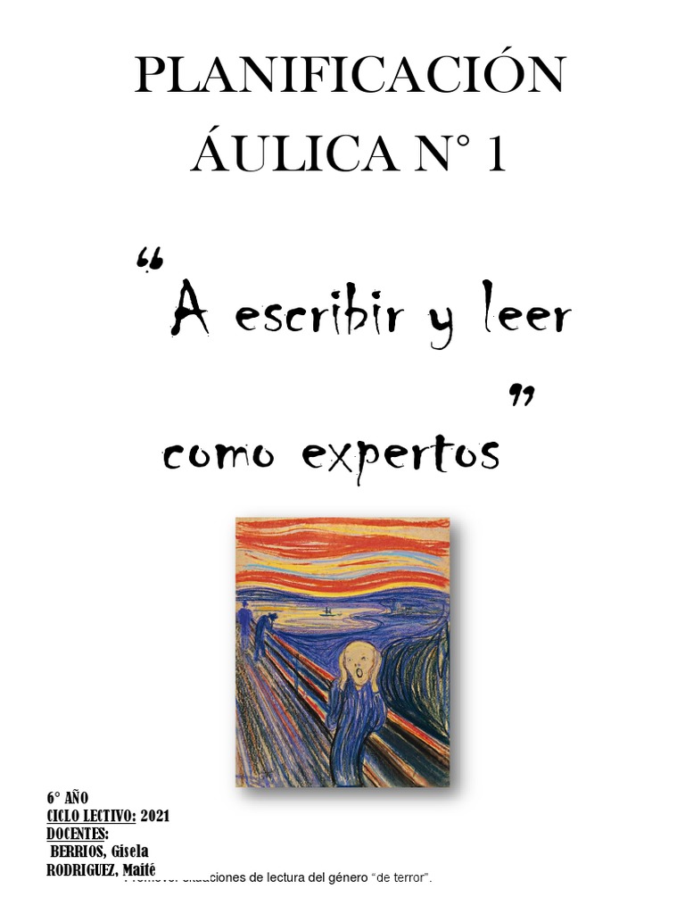 Secuencia de 6 Cuento de Terror | PDF | Cuentos | Escritura