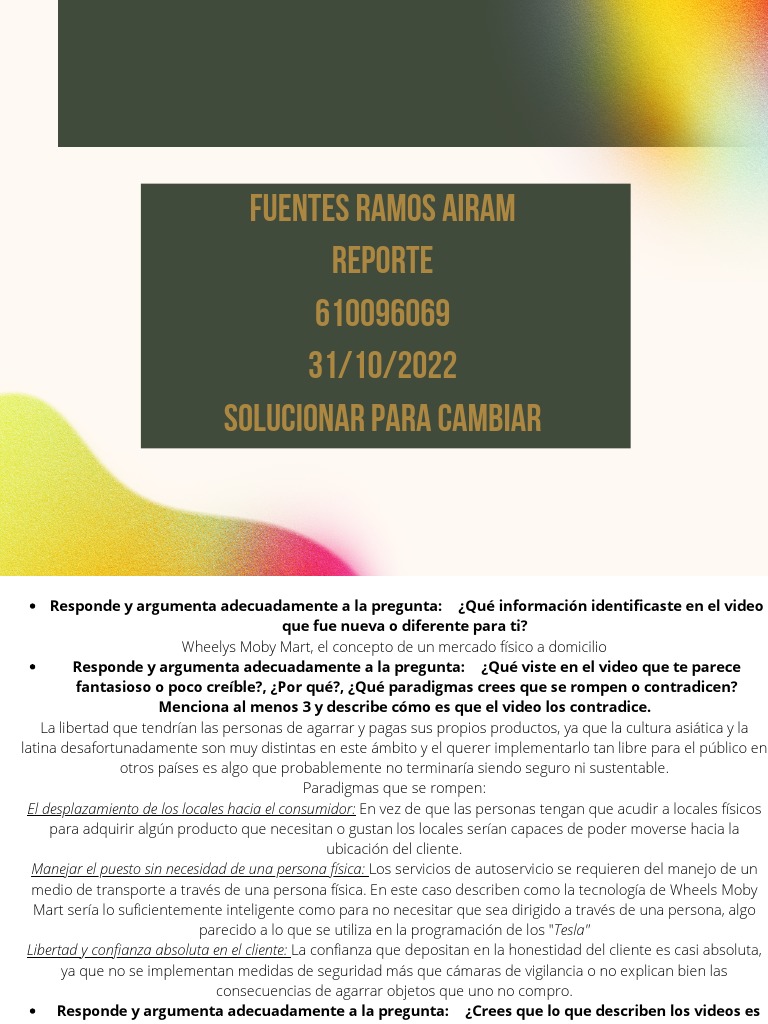 Reporte | PDF | Cliente