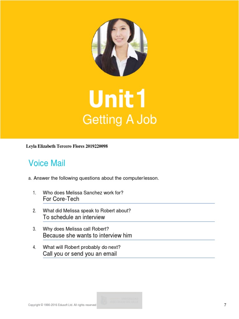 Basic 3 Workbook Unit 1 | PDF