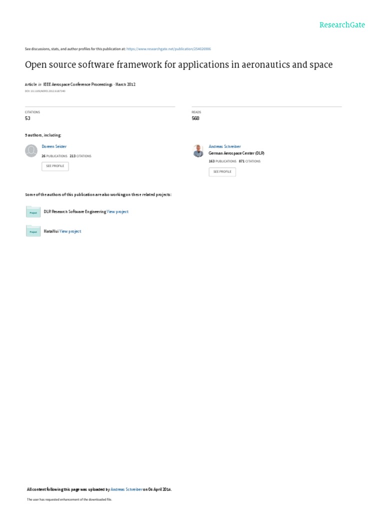 Open Source Software Framework For Applications In Pdf Eclipse Software Software Framework