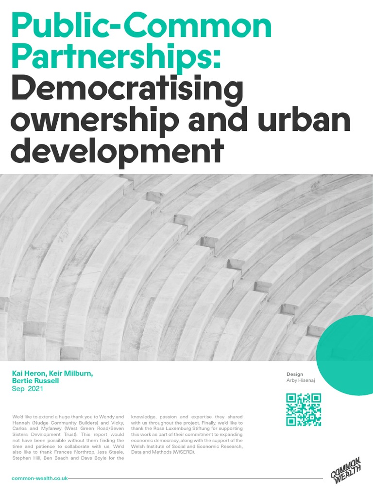Rusell. Public-Common Partnerships. Democrataisong Ownership and Urban Development | PDF | Cost ...