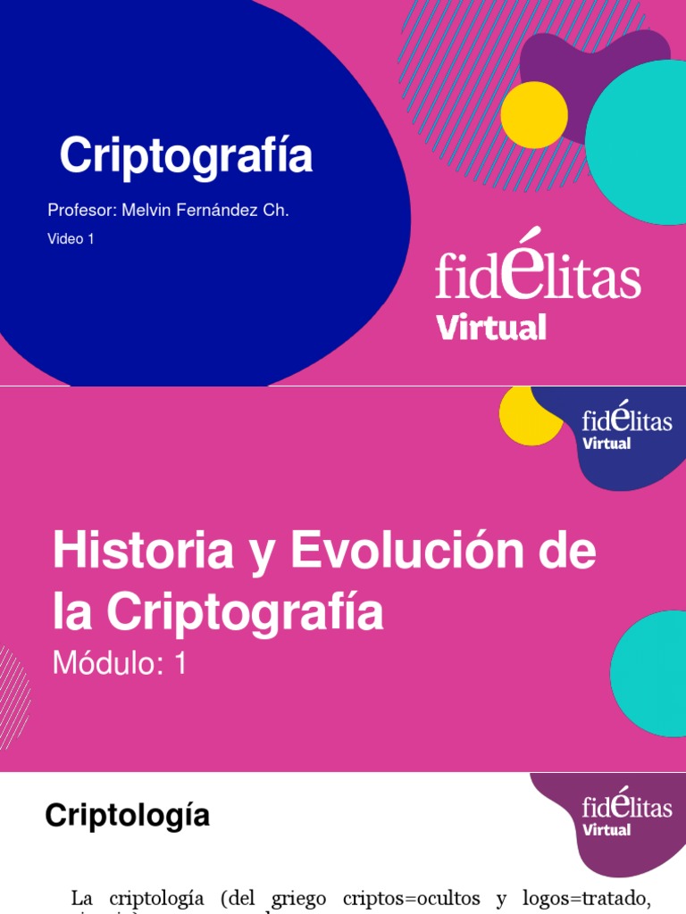 Presentación 1 - Historia y Evolución de La Criptografía | PDF | Computadoras