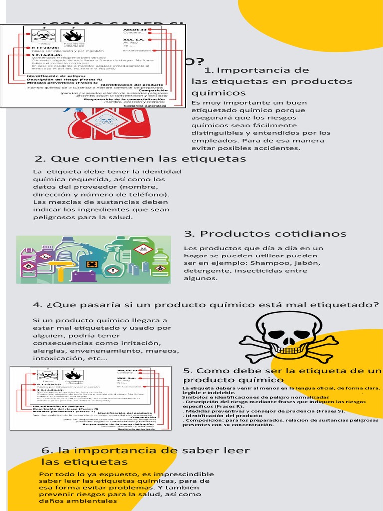¿Como Saber Si Un Producto Quimico Esta Bien Etiquetado | PDF