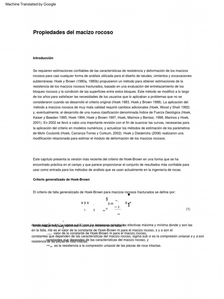 Practical Rock Engineering Chapter 11 Rock Mass Properties | PDF | Roca ...