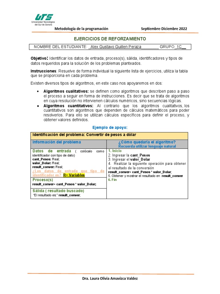 Algoritmos Corregidos Imprimir Pdf Algoritmos Lenguaje De Programación