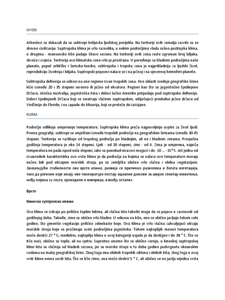 Borealna Klima | PDF