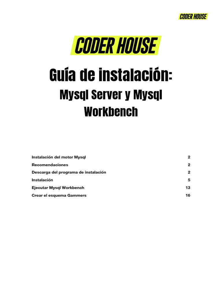Guía de Instalación - Mysql y Mysql Workbench (Windows) | PDF | Mi sql ...