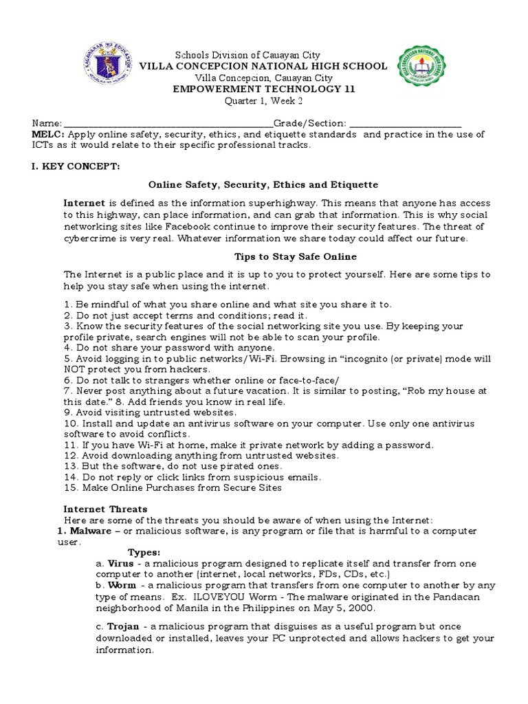 Q1 Week2 Emtech Final | PDF | Malware | Crime Prevention