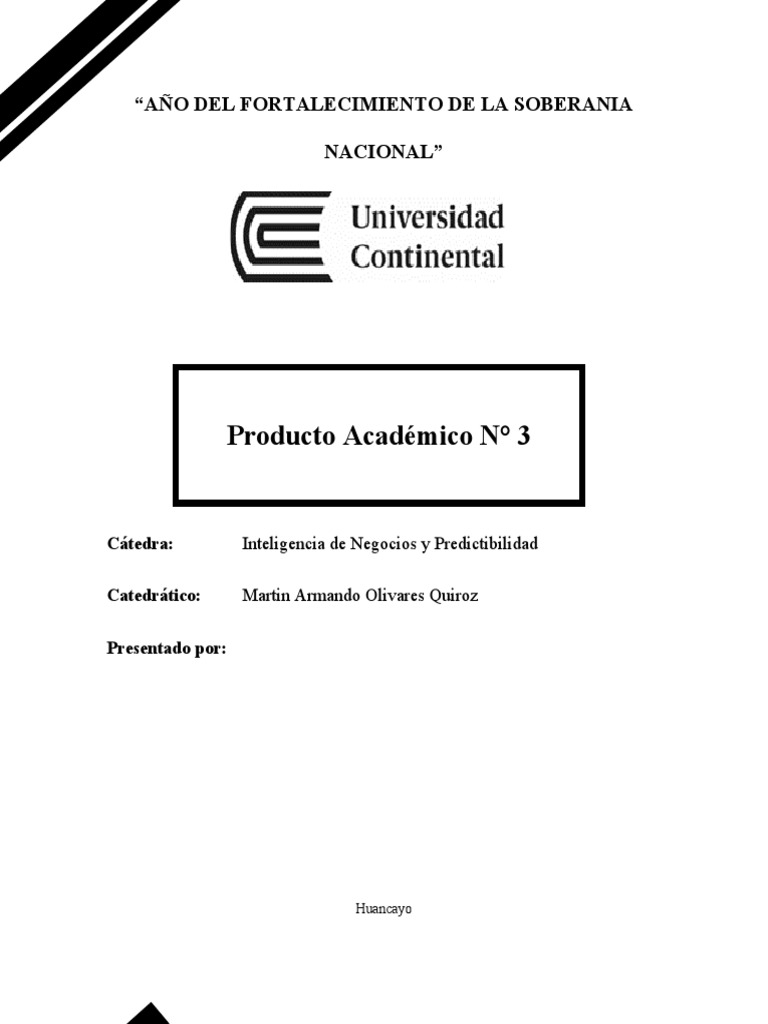 HENRY SOLIS - PA3 - Inteligencia de Negocios y Predictibilidad | PDF | Aplicación movil | Obesidad