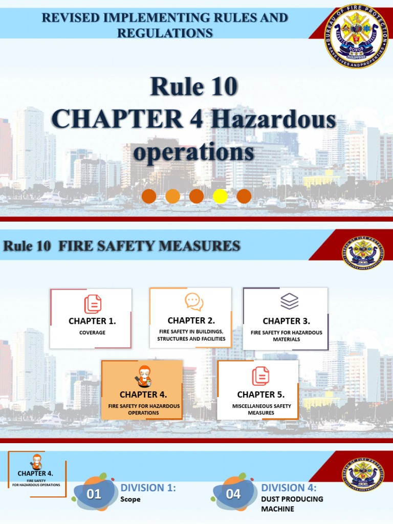 Ra 9514 Rirr Rule 10 Chapter 4-5 Version 1 With Notes | PDF | Fire ...
