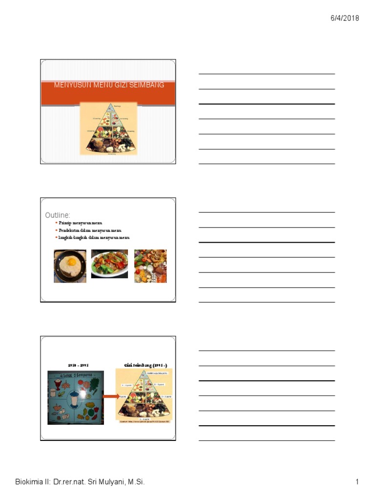 MENYUSUN Menu Seimbang | PDF