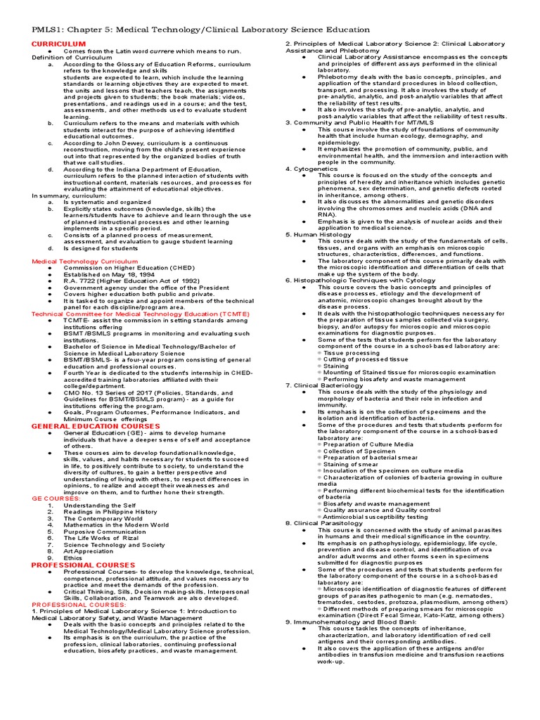 Pmls Notes (Lesson 5) | PDF | Educational Assessment | Histopathology