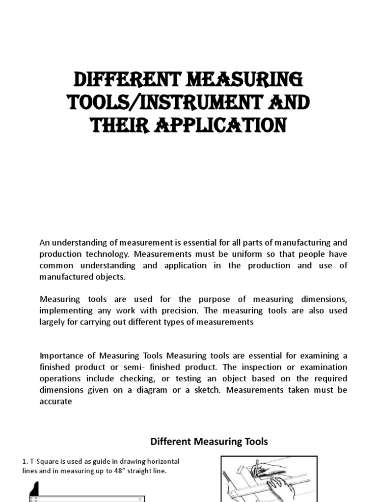 Different Measuring Tools | PDF | Art