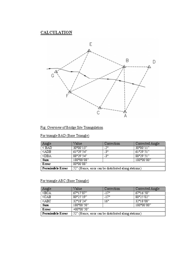 2 - Correction of Stations | PDF | Triangle | Metrology