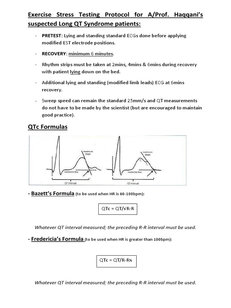 QTC Formulas EST | PDF