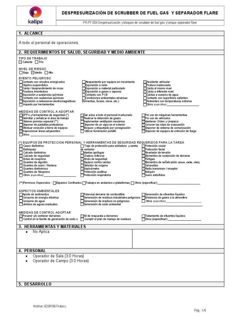 Despresurización de Scrubber y Flare | PDF | Agua | Gases