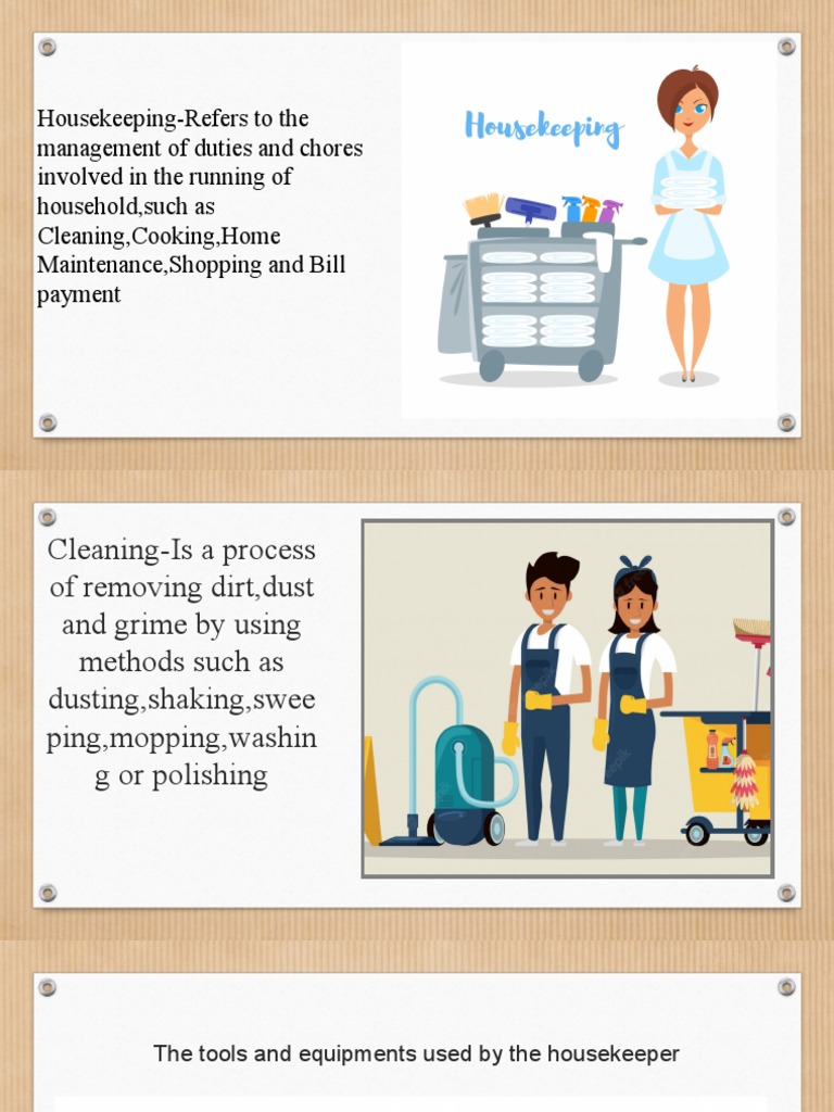 Effective Housekeeping Cleaning Methods | PDF | Housekeeping | Vacuum ...