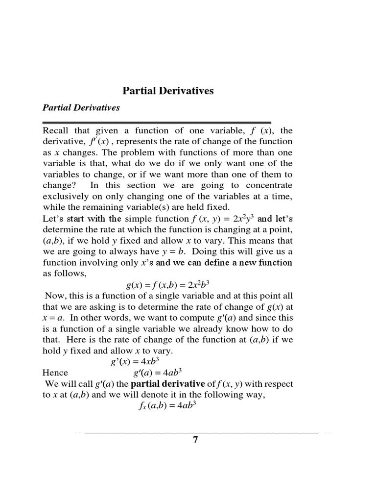 Lecture 1 Pdf Derivative Function Mathematics