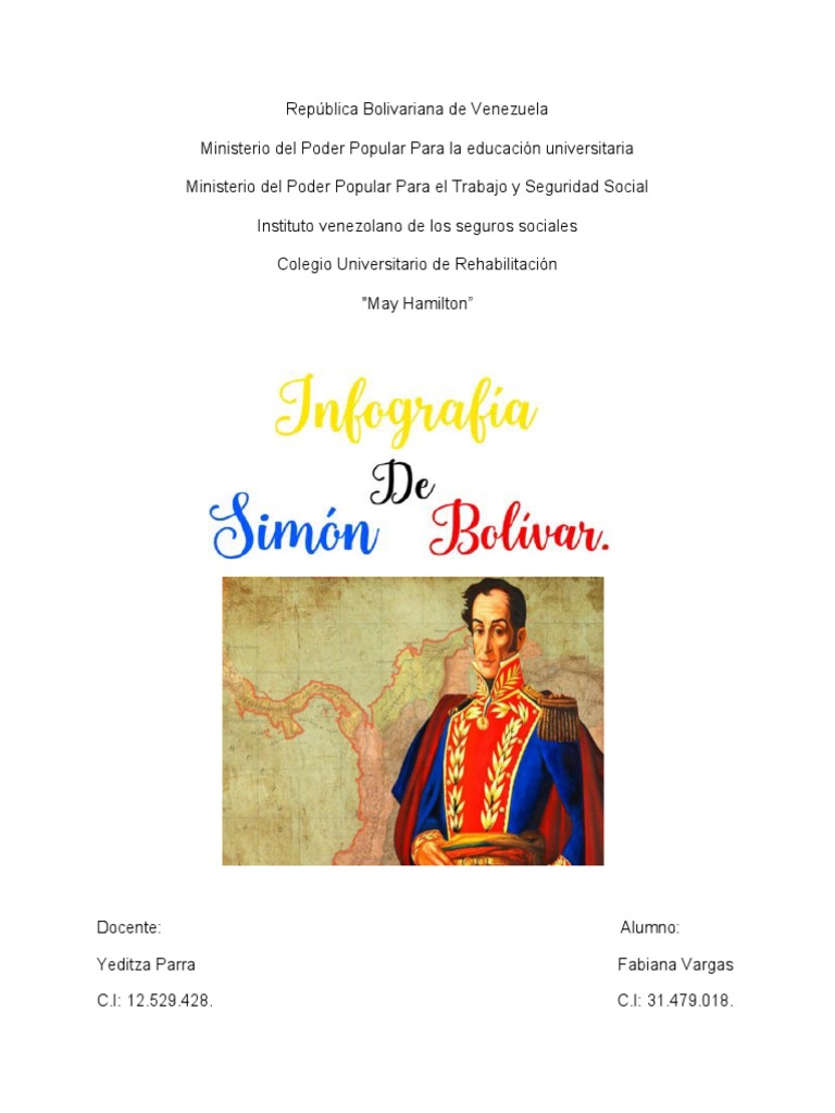 Infografia de Simón Bolivar | PDF Infografia de Simón Bolivar | PDF