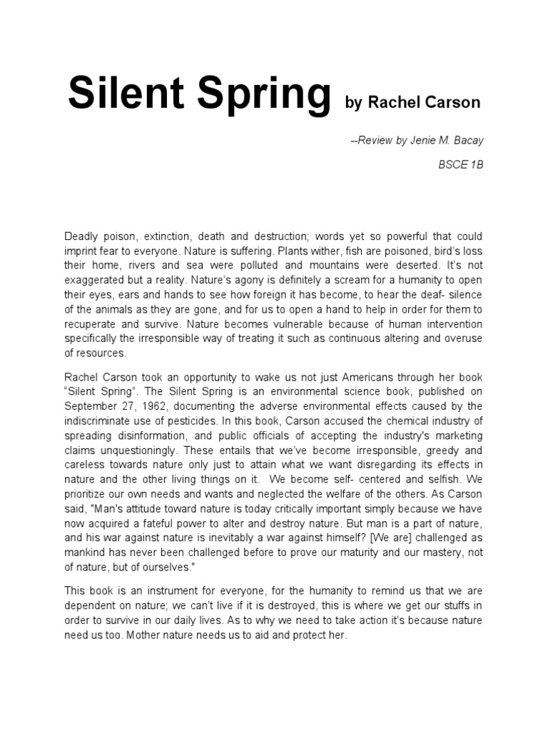 Silent spring review | PDF