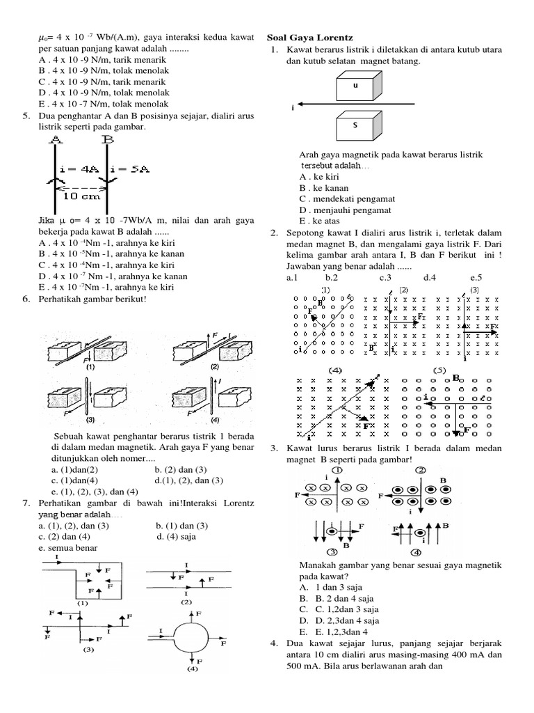 Soal-Gaya-Lorentz KELAS XII | PDF