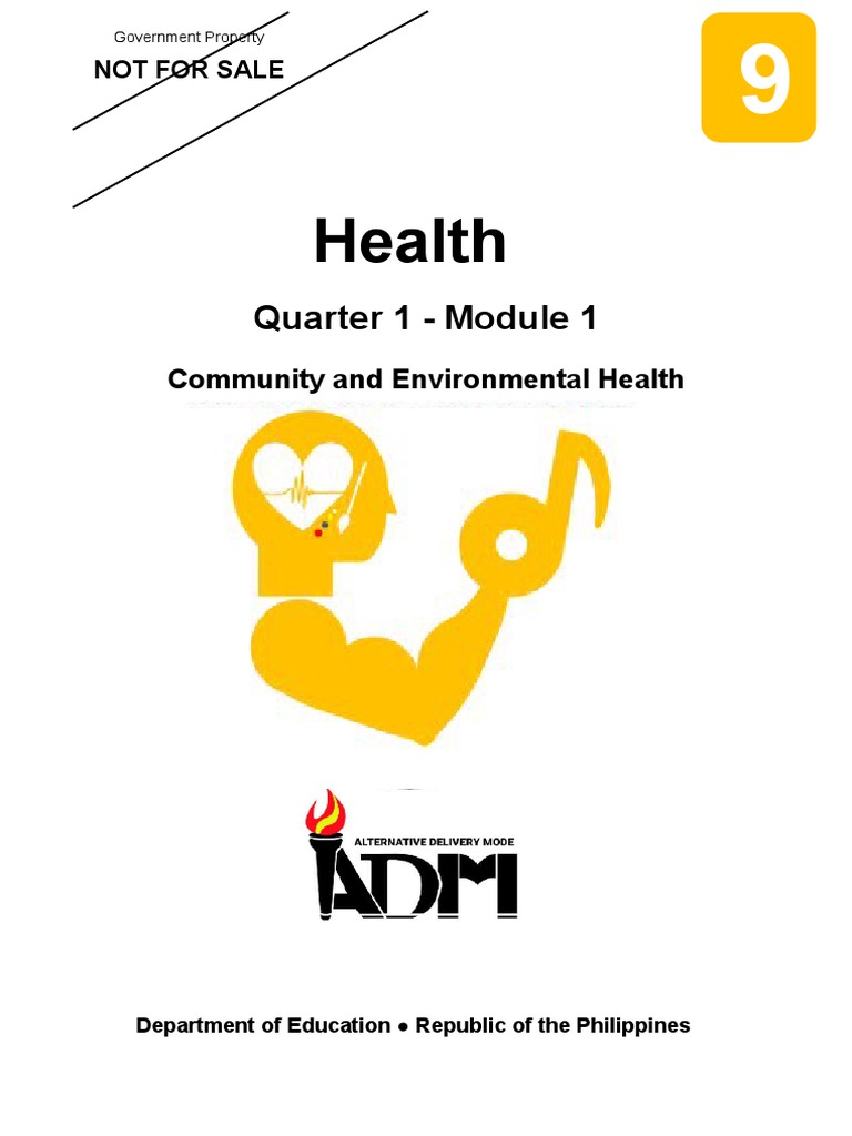 HEALTH Quarter 1 Module 1 | PDF | Community | Natural Environment