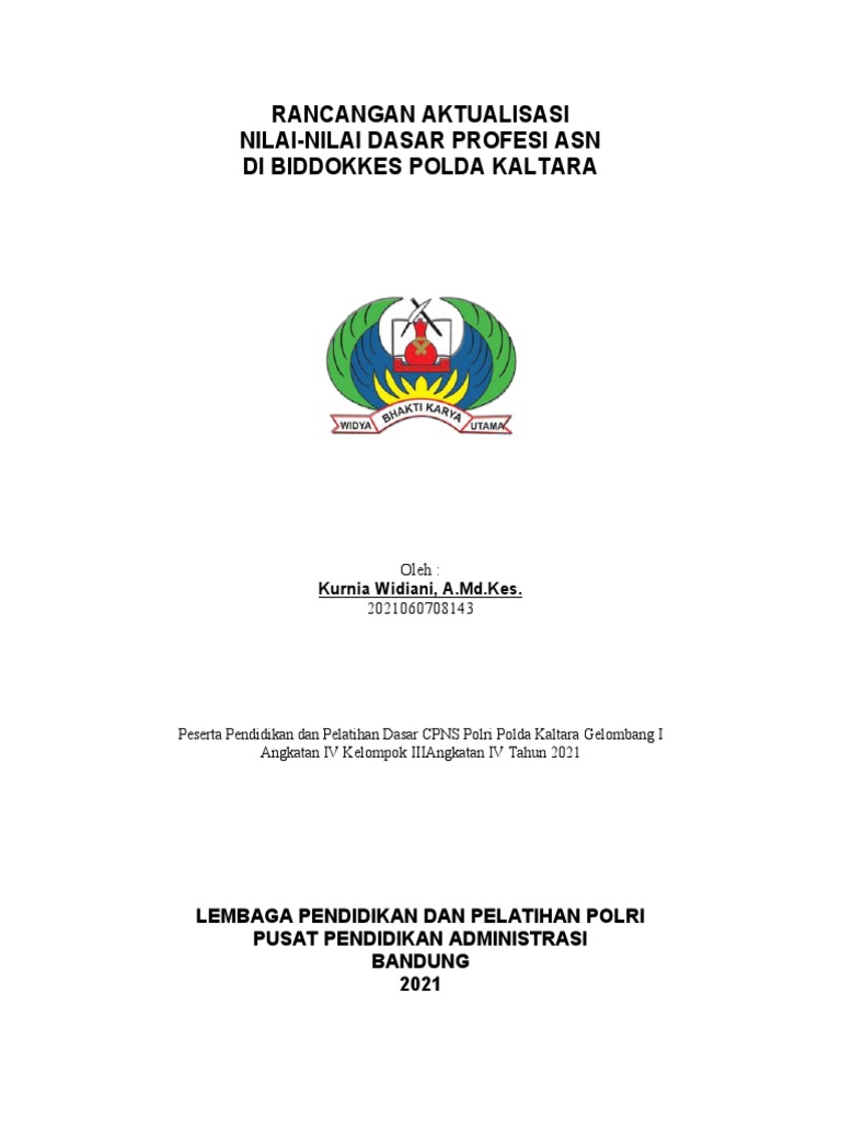 Rancangan Aktualisasi Latsar CPNS | PDF