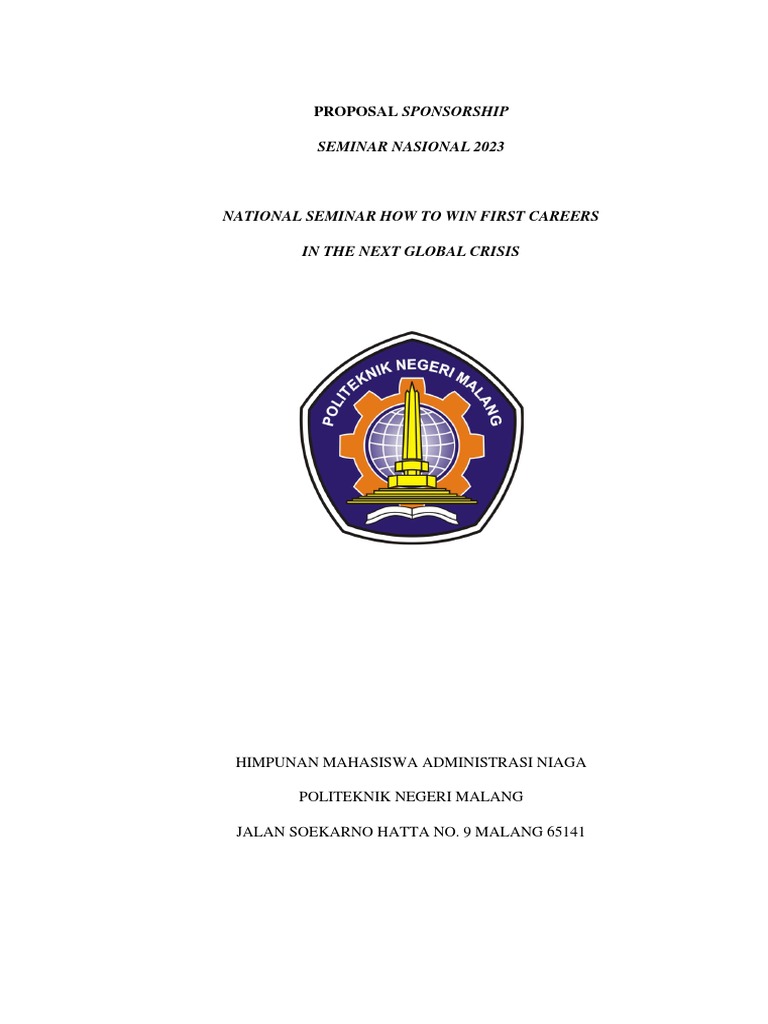 Proposal Sponsorship Seminar Nasional 2023 | PDF | Griya & Taman