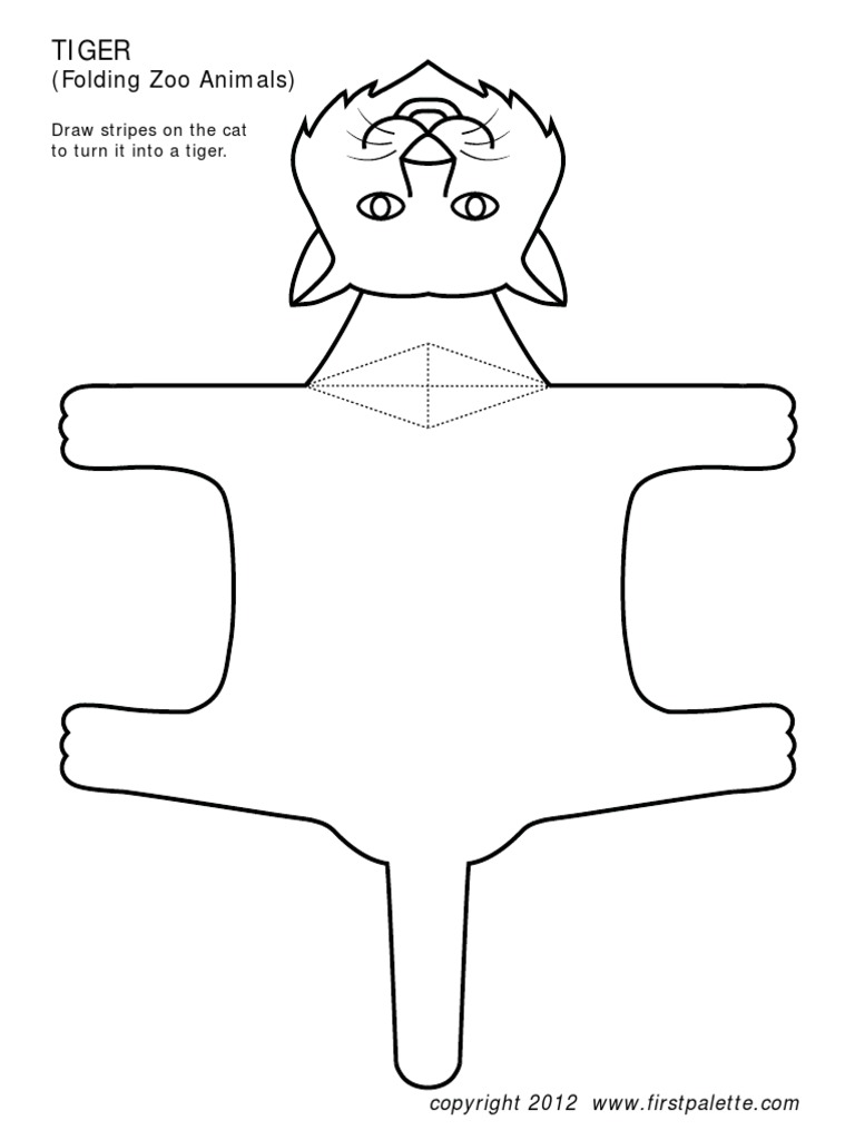 Foldingzooanimals Tiger | PDF