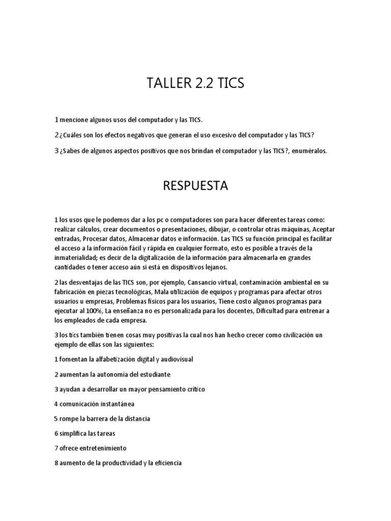 Taller 2 | PDF