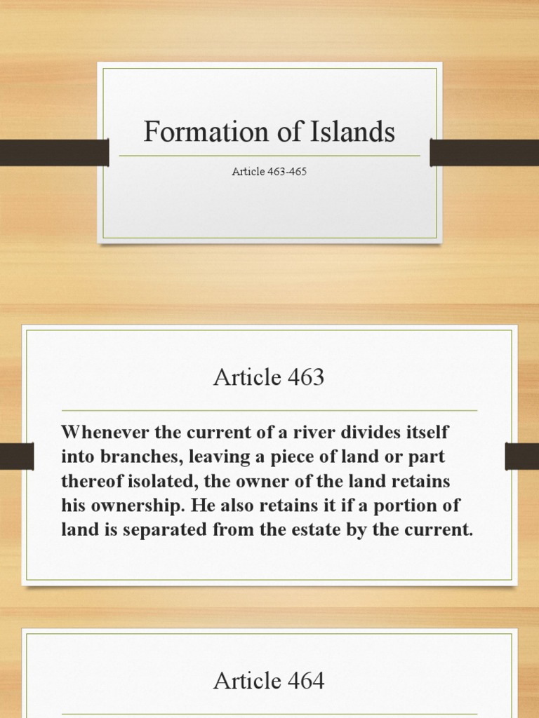 Island Formation and Ownership Rules | PDF