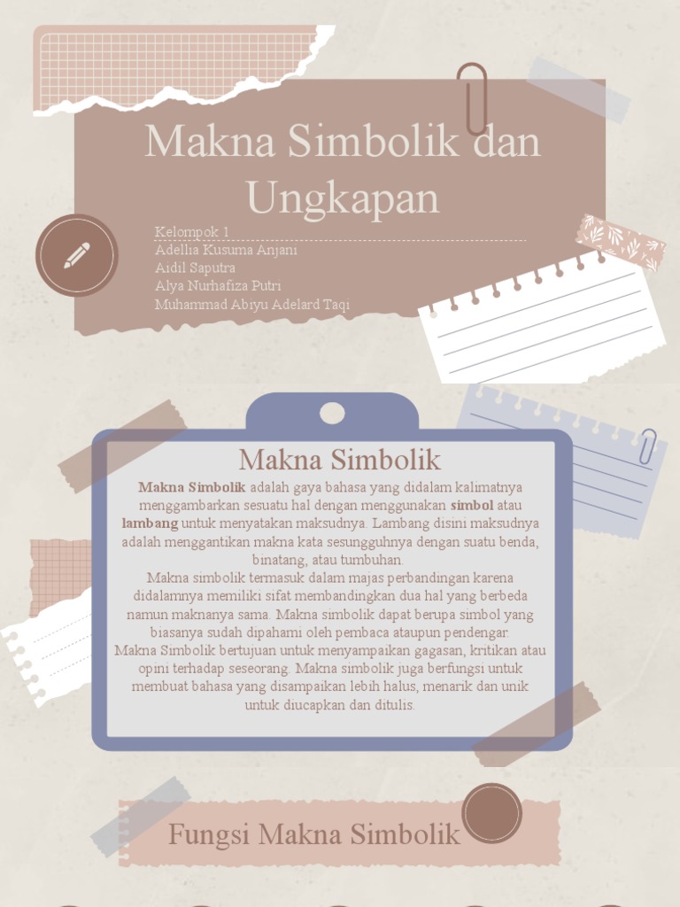 Makna dan Contoh Simbolik dalam Bahasa | PDF | Seni & Disiplin Bahasa