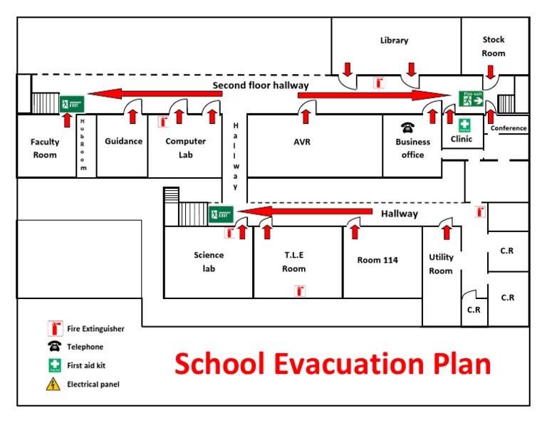 Evacuation Plans 2nd Floor | PDF