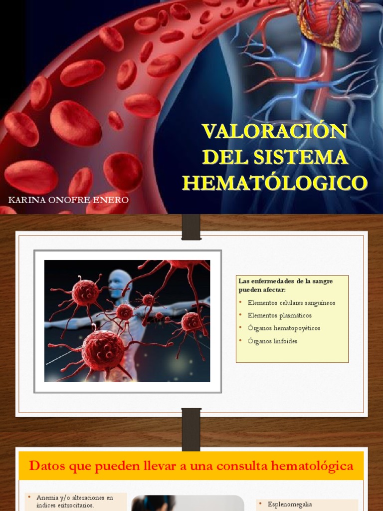 Valoracion Del Sistema Hematologico | PDF | Anemia | Linfoma