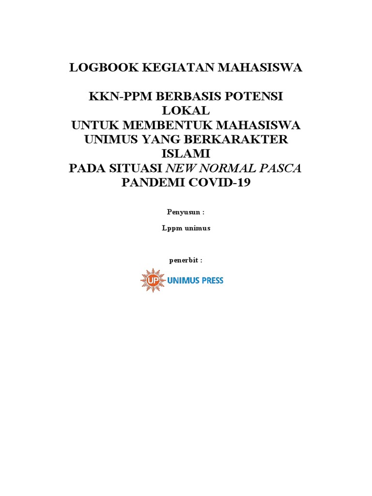 Logbook Kegiatan KKN Mahasiswa Unimus | PDF | Bisnis | Seni