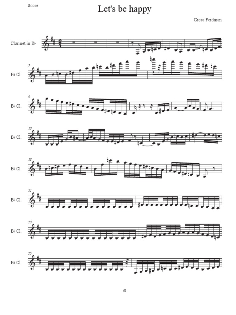 Let's Be Happy - Score | PDF