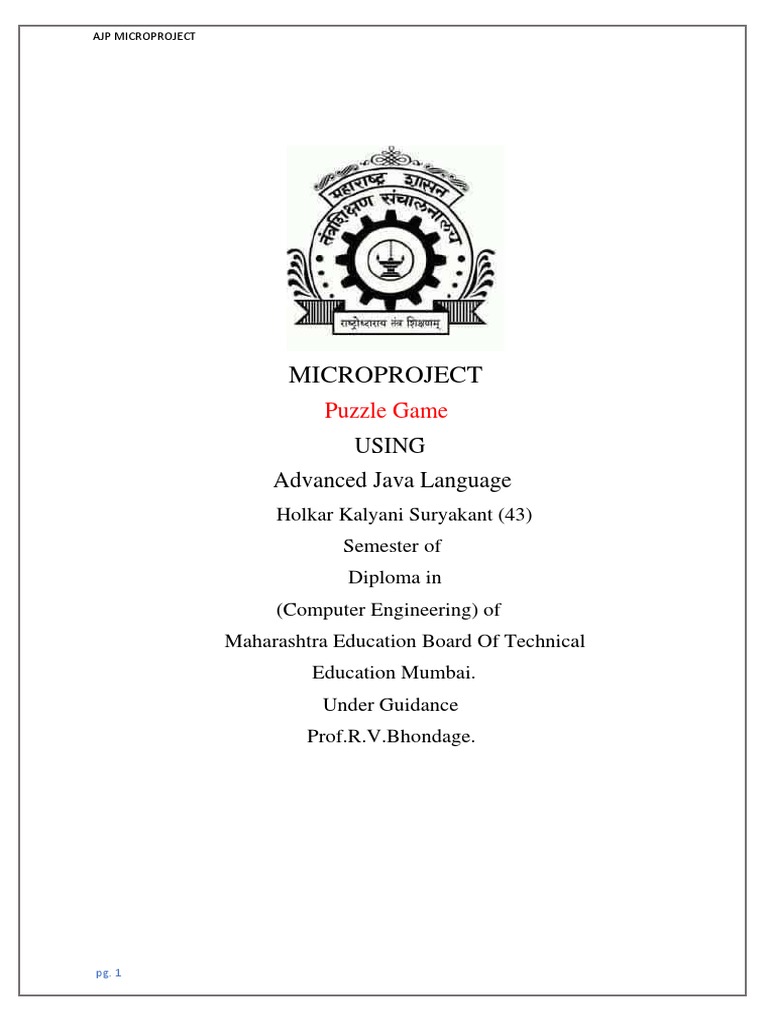 AJP Microproject (1901180319) | PDF | Java (Programming Language) | Programming