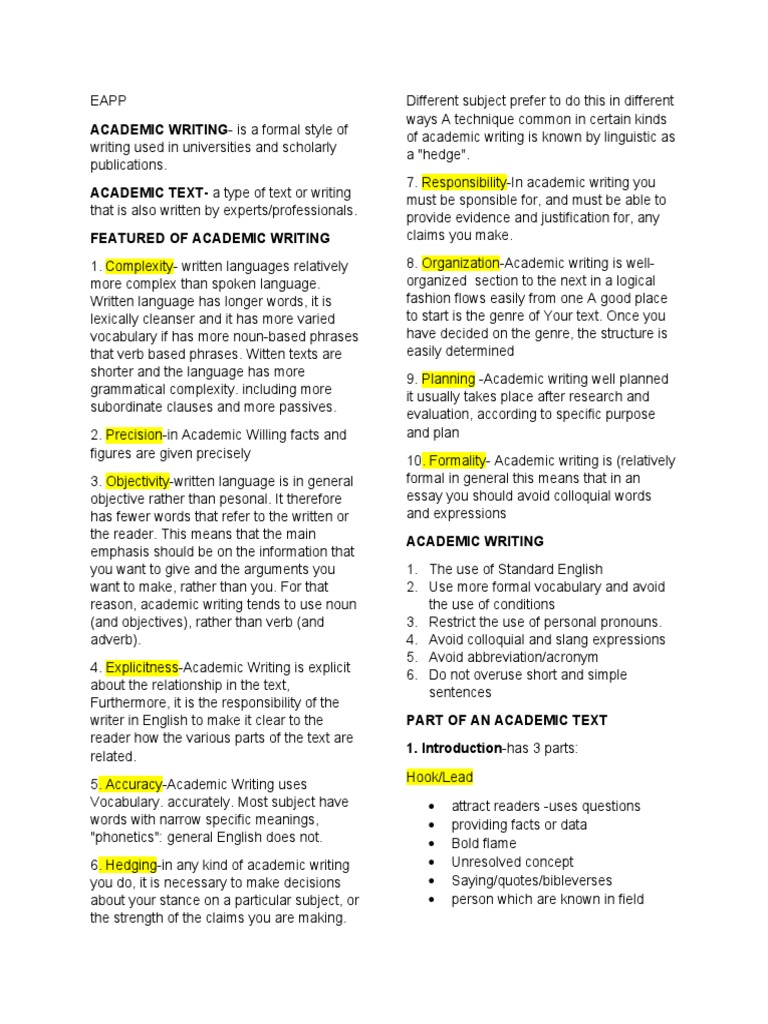 EAPP Reviewer | PDF | English Language | Essays EAPP Reviewer | PDF | English Language | Essays