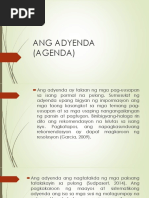 Halimbawa NG Adyenda | PDF
