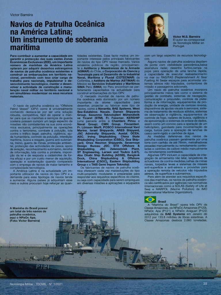 Navios de Patrulha Oceánica Na A L 15 Oct | PDF | Marinhas | Navios