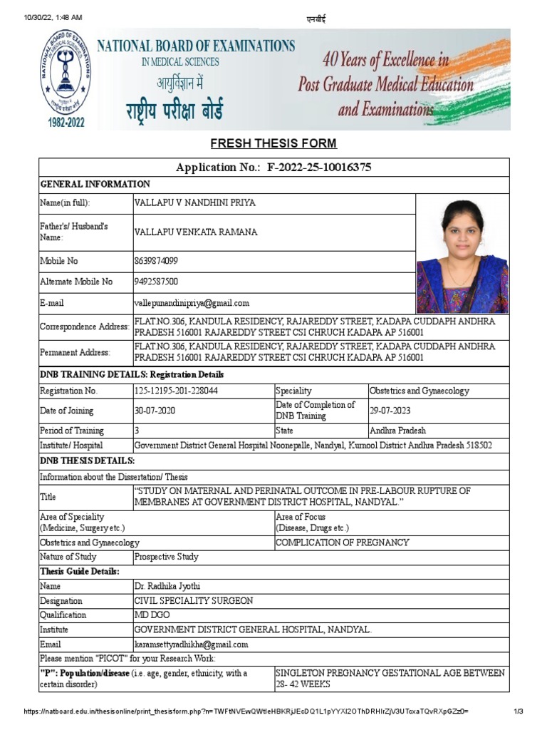 Thesis Submission Certificate | Download Free PDF | Thesis | Pregnancy